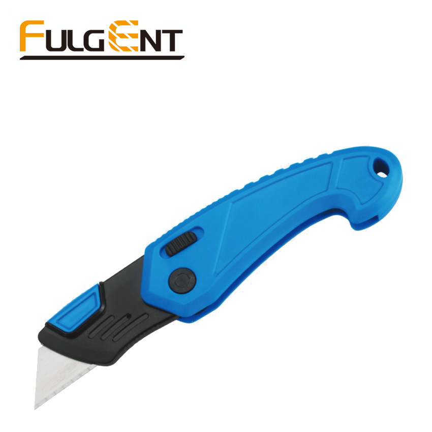 Pocket 1+5pcs Folding Utility Knife Anti Rust Blade Camping Utility Knife